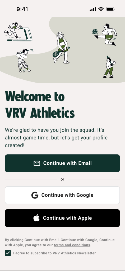VRV Athletics | Make Friends Through Sports